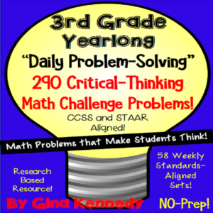 3rd grade math daily problem solving, 290 multi-step problems for the entire year