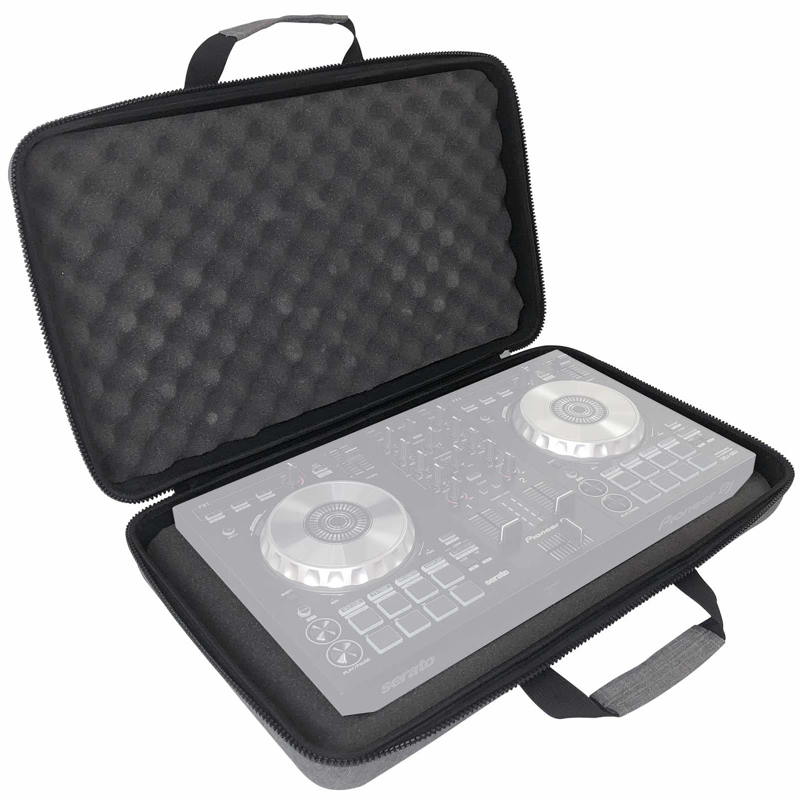 Clutch CL-E221304GY Premium Multipurpose/DJ Controller EVA Case with Cushion 22" W x 13" H x 4" L - fits DDJ-SB3 DDJ-400