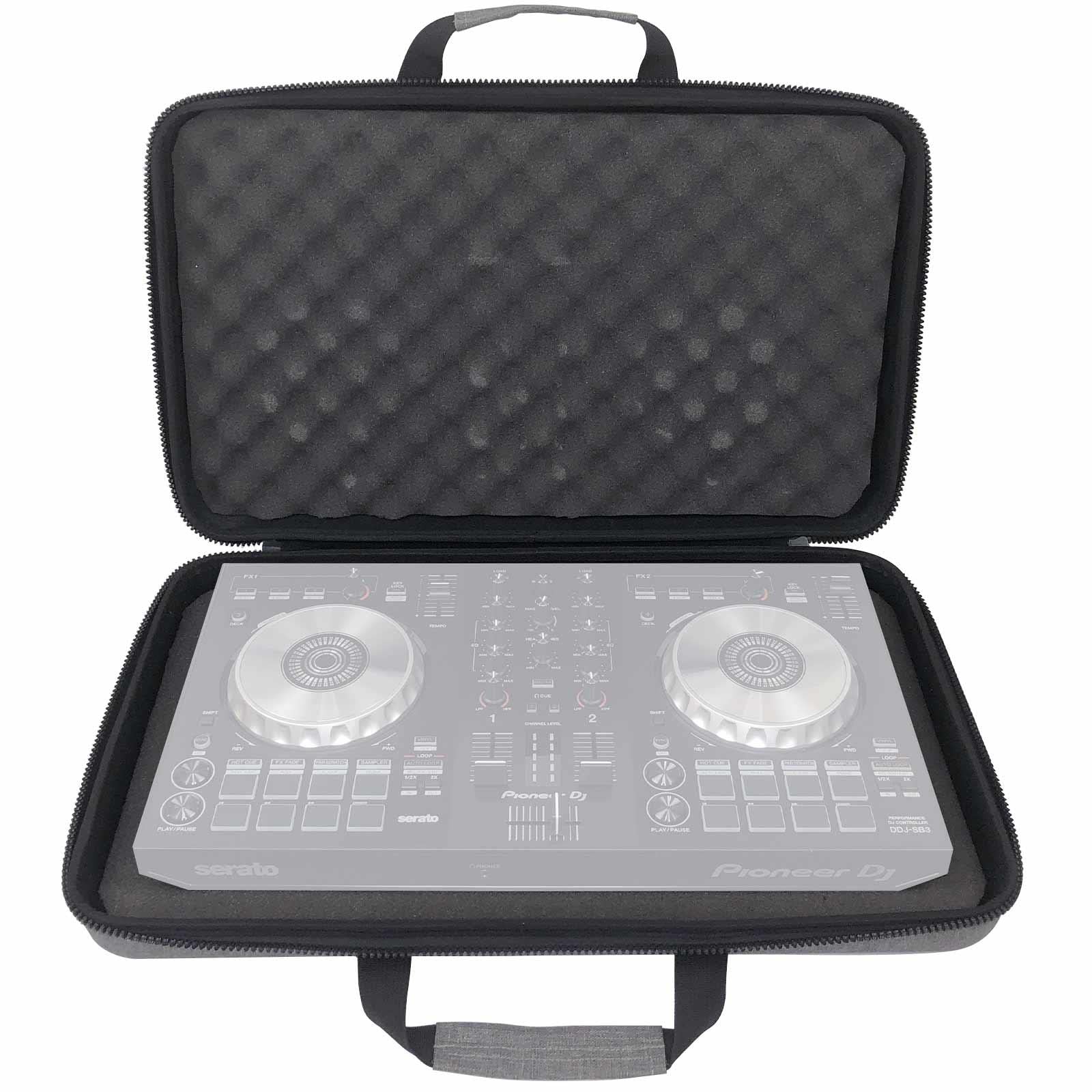 Clutch CL-E221304GY Premium Multipurpose/DJ Controller EVA Case with Cushion 22" W x 13" H x 4" L - fits DDJ-SB3 DDJ-400