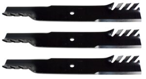 usa mower blades (3 mb111bp for scag a48111, a48304, 481708, 482879 length 21 in. width 2-1/2 in. thickness .204 in. center hole 5/8 in. 60" 61" deck