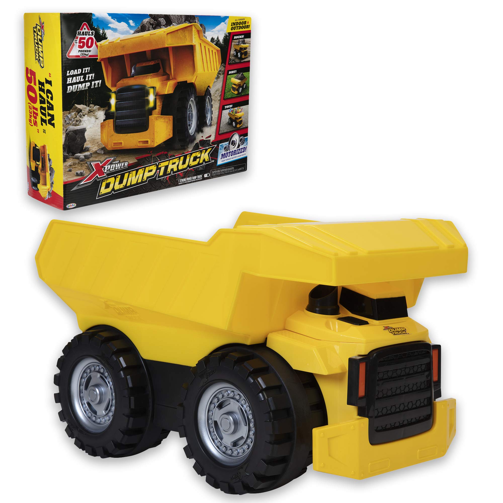 Xtreme Power Dump Truck - Motorized Extreme Construction Vehicle Truck for Boys & Kids Who Love Building Toys – Load Up Dirt, Toys, Wood, Rocks – Indoor & Outdoor Play – Spring Summer Fall Winter