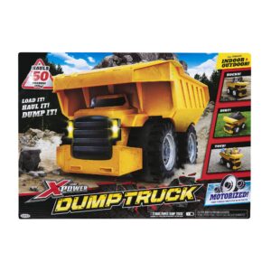 Xtreme Power Dump Truck - Motorized Extreme Construction Vehicle Truck for Boys & Kids Who Love Building Toys – Load Up Dirt, Toys, Wood, Rocks – Indoor & Outdoor Play – Spring Summer Fall Winter