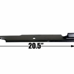 USA Mower Blades U13276BP (6) High-Lift for Ariens 08979600 Toro 105-7718 108-1123 Length 20-1/2 in. Width 2-1/2 in. Thickness .250 in. Center Hole 5/8 in. 60 in. Deck