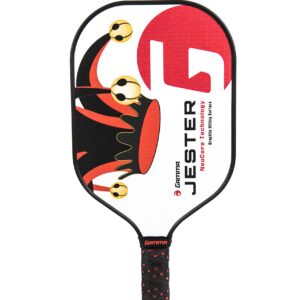 GAMMA Sports Jester NeuCore Pickleball Paddle, Graphite Power Surface and Honeycomb Grip, Jester Finesse