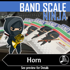 horn scale ninja - major scale workbook