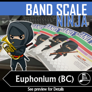 euphonium scale ninja - major scale workbook