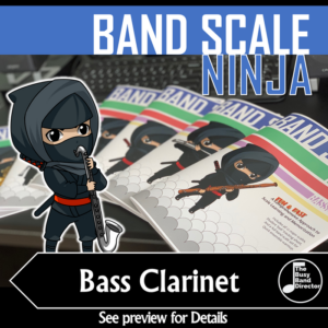 bass clarinet scale ninja - major scale workbook