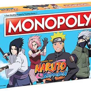 Monopoly: Naruto | Collectible Monopoly Game Featuring Japanese Manga Series | Familiar Locations and Iconic Moments from The Anime Show | 2-6 Players