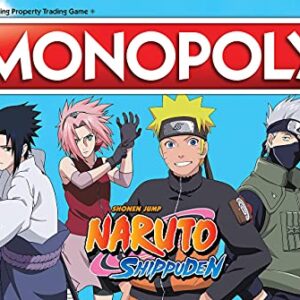 Monopoly: Naruto | Collectible Monopoly Game Featuring Japanese Manga Series | Familiar Locations and Iconic Moments from The Anime Show | 2-6 Players