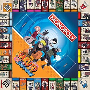 Monopoly: Naruto | Collectible Monopoly Game Featuring Japanese Manga Series | Familiar Locations and Iconic Moments from The Anime Show | 2-6 Players