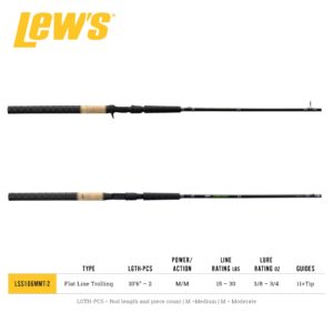 Lew's Speed Stick 10'6"-2 Medium Flat Line Trolling Walleye Rod