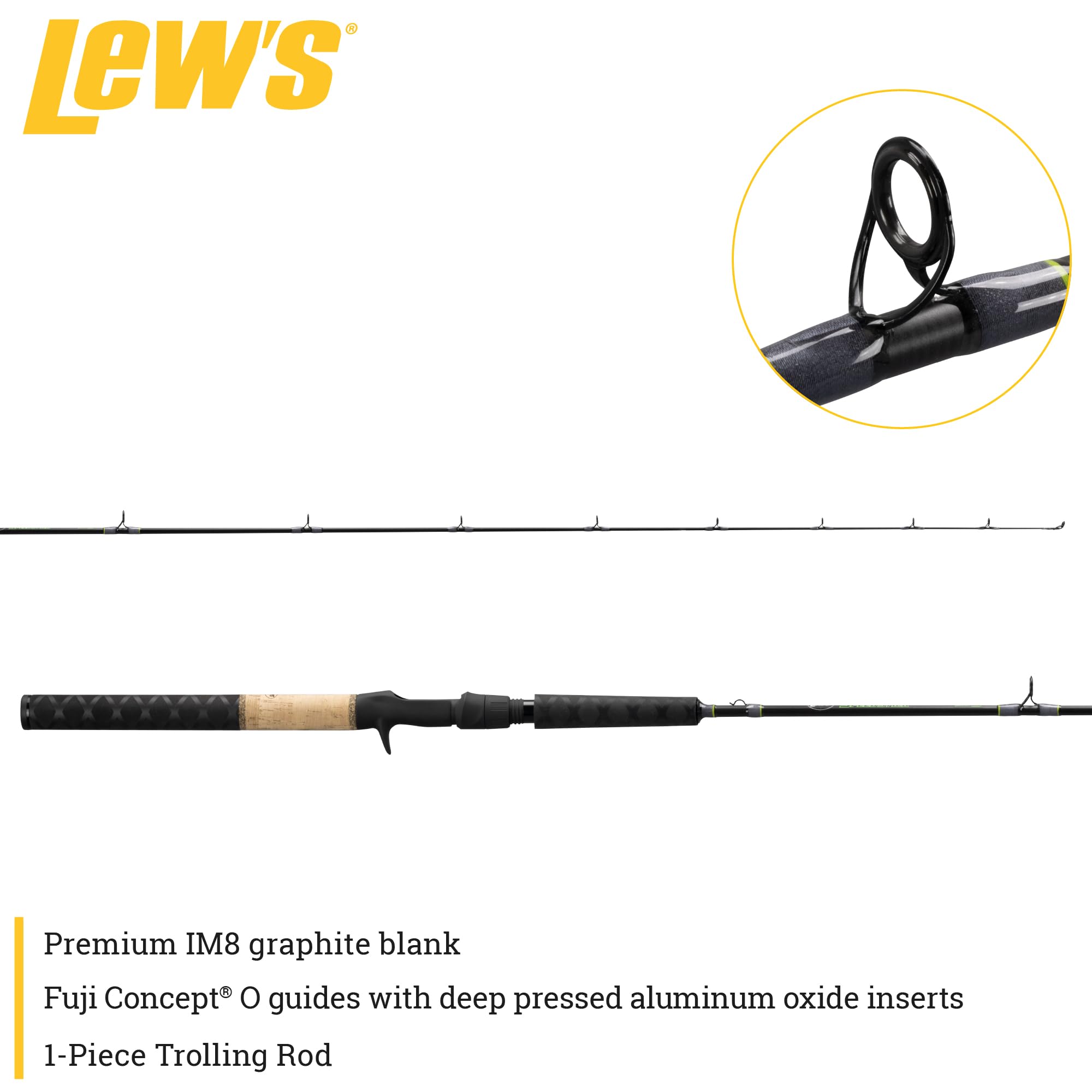 Lew's Speed Stick 6'6"-1 Medium Flat Line Trolling Walleye Rod