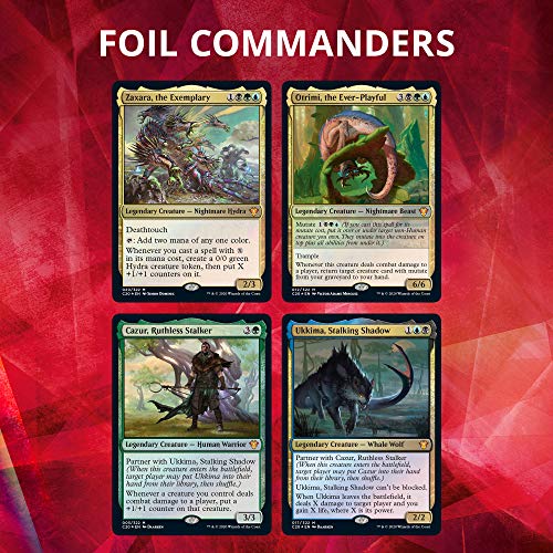 Magic: The Gathering Enhanced Evolution Ikoria Commander Deck | 100 Card Deck | 4 Foil Legendary Creatures