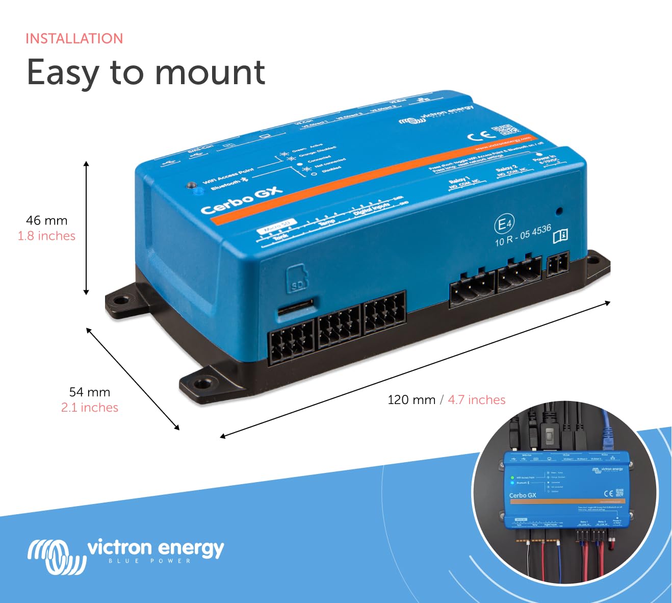 Victron Energy Cerbo GX for System Monitoring and Control