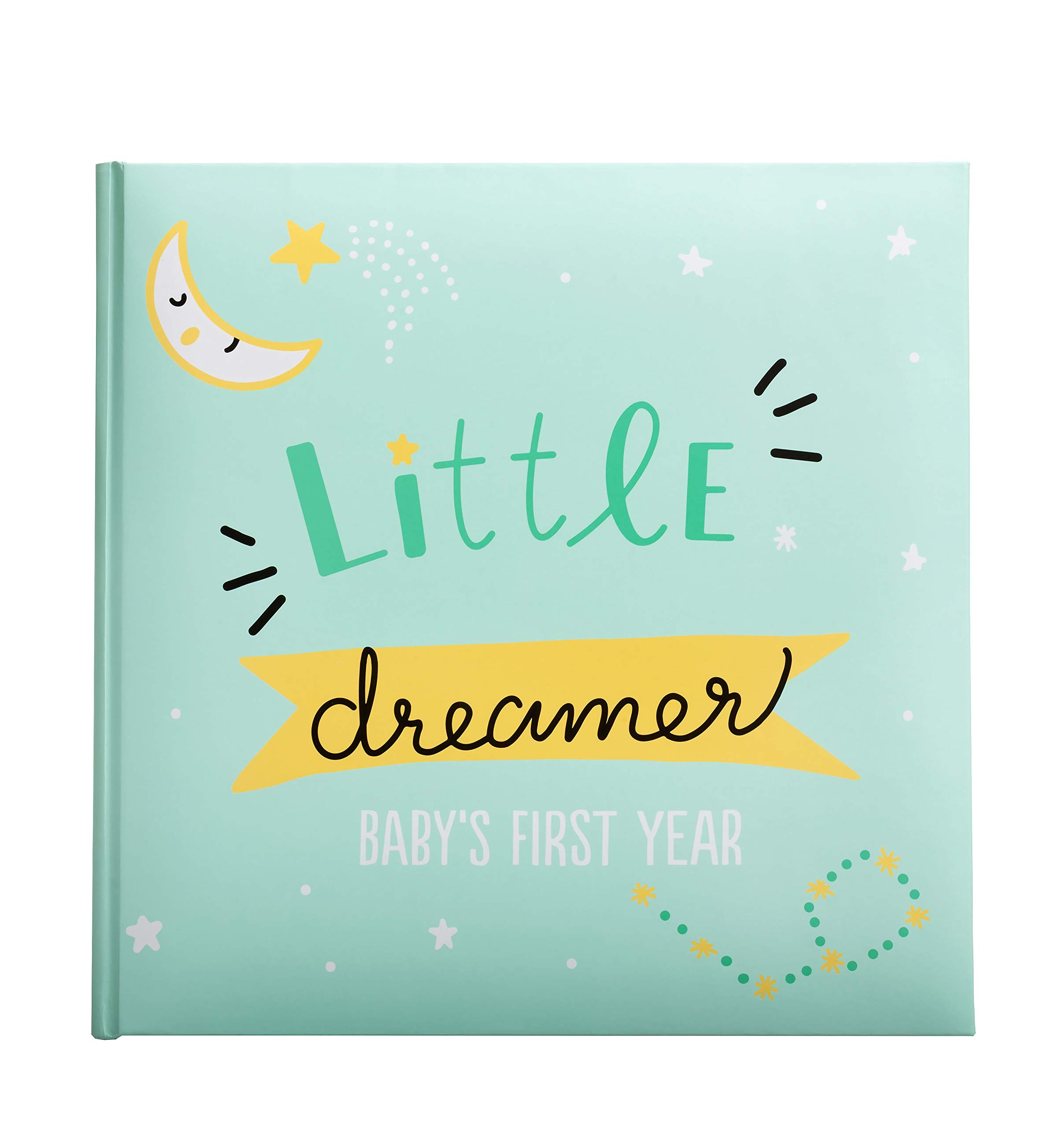 Kate & Milo Little Dreamer Stars Baby's First Year Memory Book, Baby Milestones Photo Album, Whimsical Gender Neutral