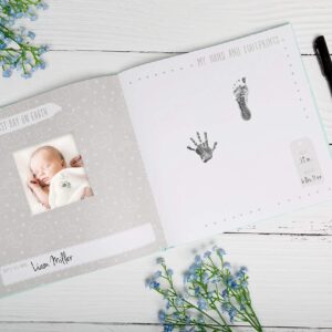 Kate & Milo Little Dreamer Stars Baby's First Year Memory Book, Baby Milestones Photo Album, Whimsical Gender Neutral