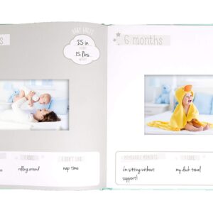 Kate & Milo Little Dreamer Stars Baby's First Year Memory Book, Baby Milestones Photo Album, Whimsical Gender Neutral