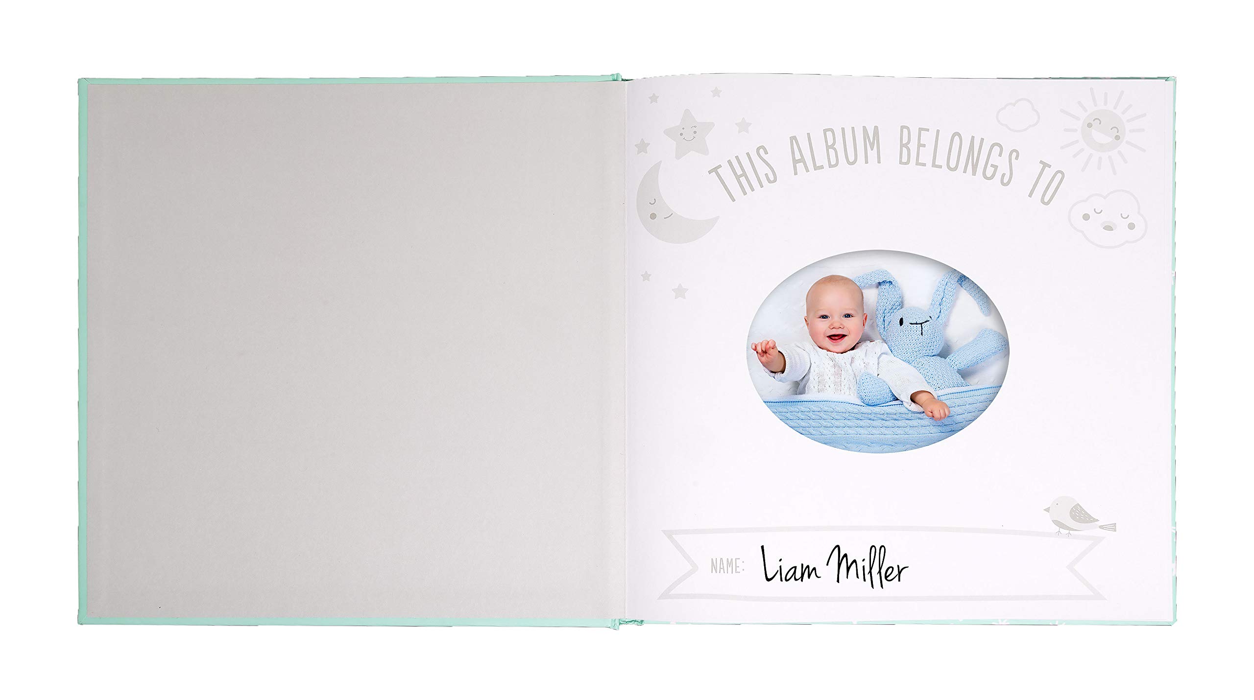 Kate & Milo Little Dreamer Stars Baby's First Year Memory Book, Baby Milestones Photo Album, Whimsical Gender Neutral