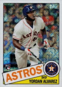 2020 topps 1985 silver chrome baseball #85c-16 yordan alvarez rookie card