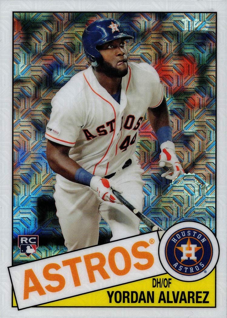 2020 Topps 1985 Silver Chrome Baseball #85C-16 Yordan Alvarez Rookie Card