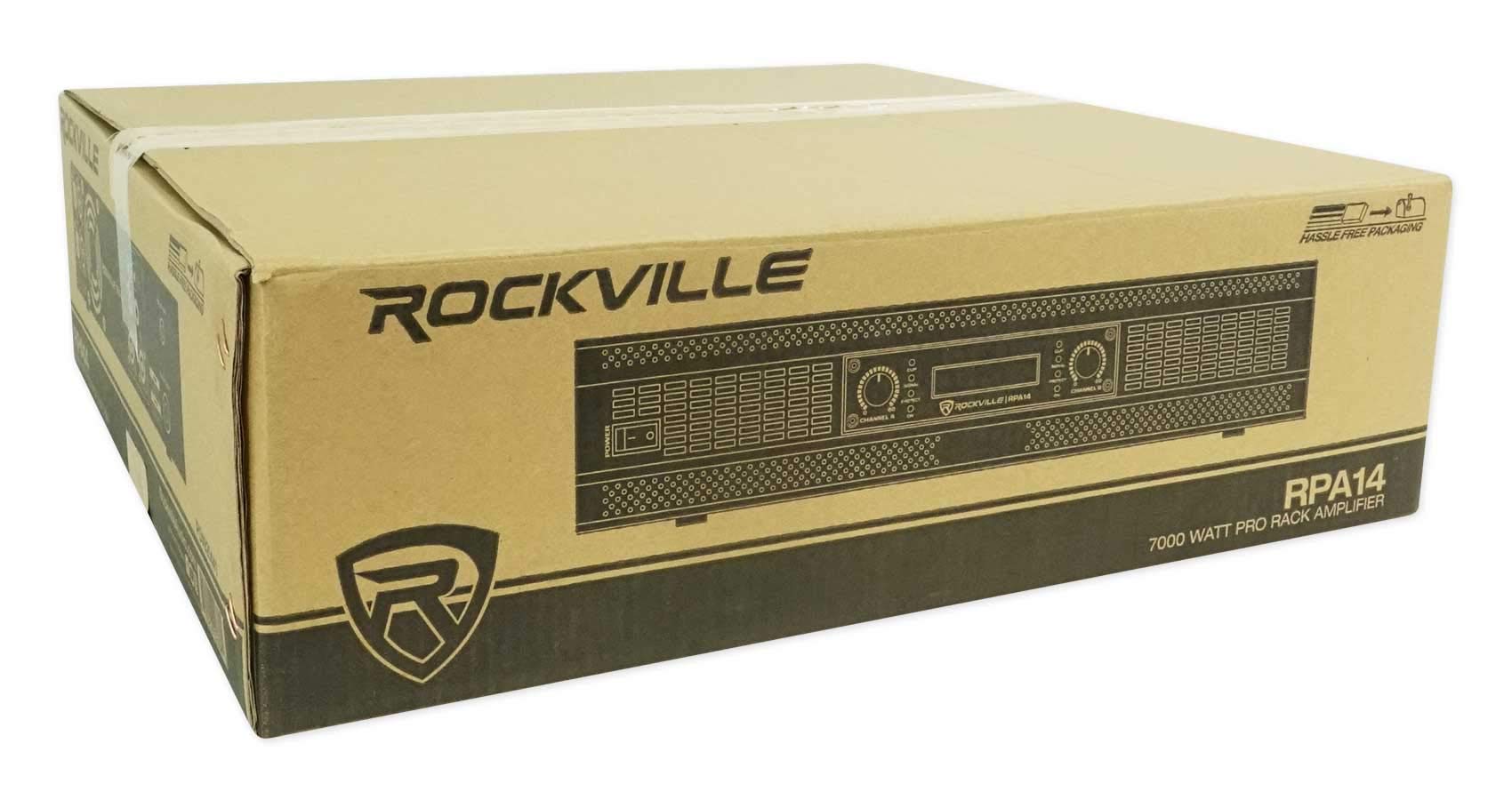 Rockville RPA14 7000 Watt Peak / 2000w RMS 2 Channel Power Amplifier Pro/DJ Amp