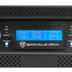 Rockville RPA14 7000 Watt Peak / 2000w RMS 2 Channel Power Amplifier Pro/DJ Amp