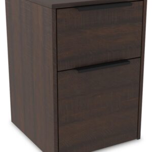 Signature Design by Ashley Arlenbry Modern Filing Cabinet with 2 Drawers, Weathered Oak Gray