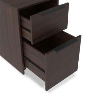 Signature Design by Ashley Arlenbry Modern Filing Cabinet with 2 Drawers, Weathered Oak Gray