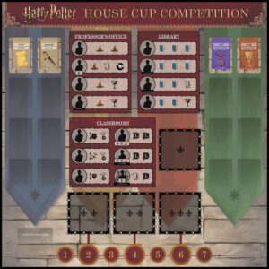 USAOPOLY Harry Potter House Cup Competition | Worker Placement Board Game | Play as Your Favorite Hogwarts House | Officially Licensed Harry Potter Game