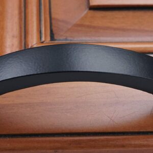 Iron Valley - 4" C2C Arch Cabinet Pull Handle - (10 Pack) - Cast Iron - Black