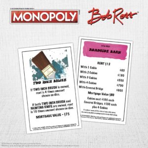 Monopoly Bob Ross | Based on Bob Ross Show The Joy of Painting | Collectible Monopoly Game Featuring Bob Ross Artwork | Officially Licensed Monopoly