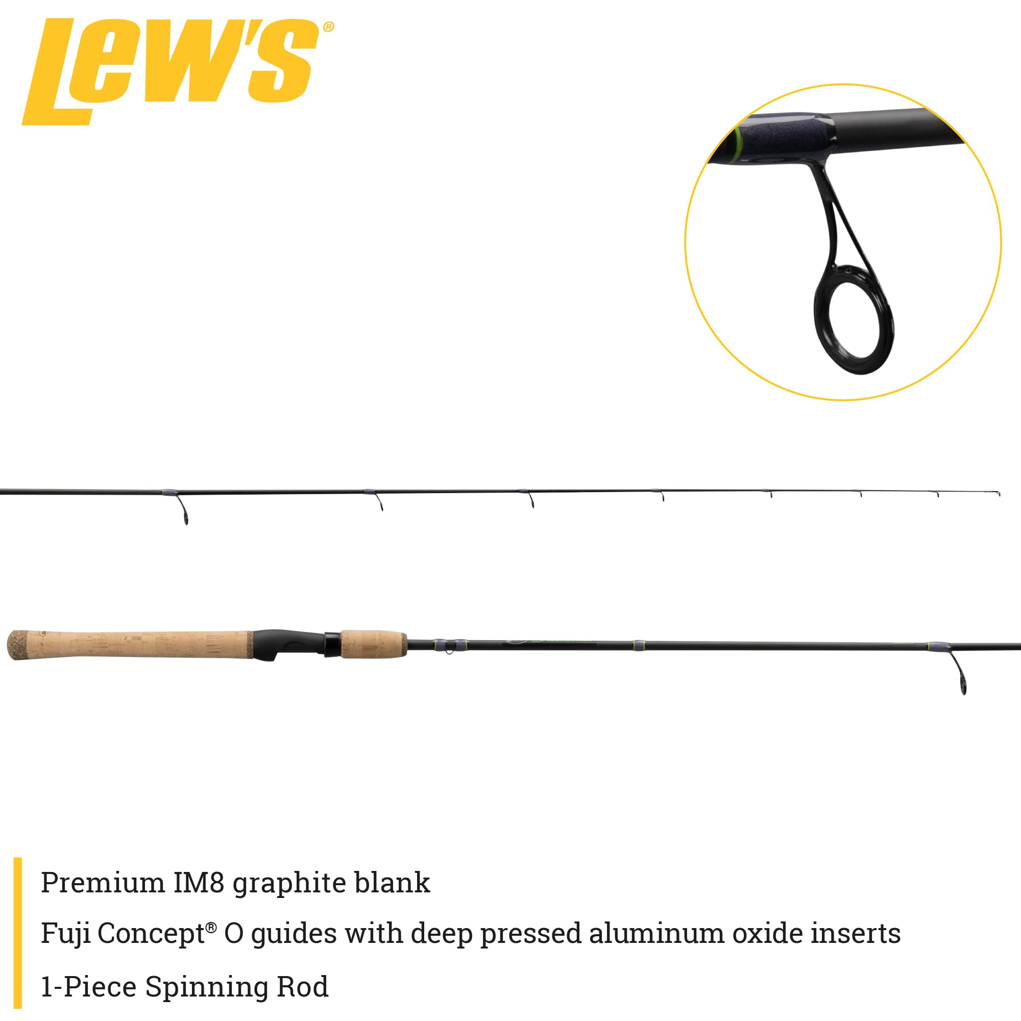 Lew's Speed Stick 6'7"-1 Medium Vertical Jigging Walleye Spinning Rod