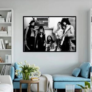 Wall Decor Fleetwood Mac Poster 24 x 36 Inches | Ready to Frame for Office, Living Room, Dorm, Kids Room, Bedroom, Studio | Full Sized Print