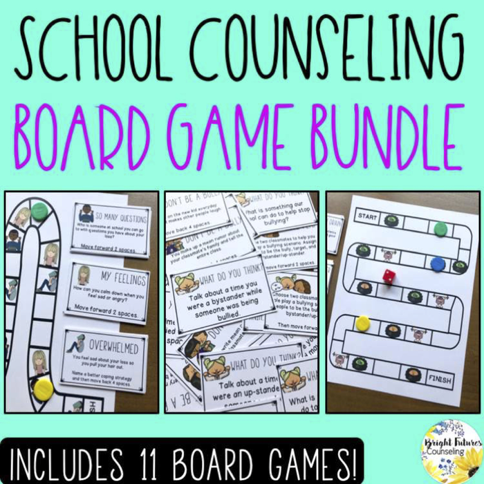 School Counseling Board Game BUNDLE School Counseling Games