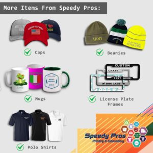 Speedy Pros Snapback Hats for Men & Women Iraq War Veteran Black White Embroidery Acrylic Flat Bill Baseball Cap Black Design Only