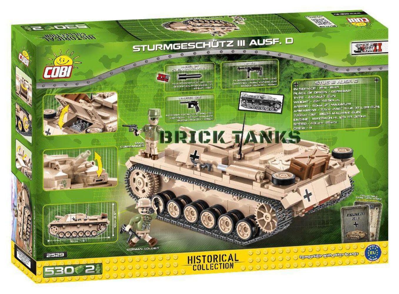 COBI Historical Collection Sturmgeschutz III Ausf. D, Multicolor