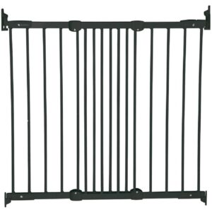 la baby sg-ff116-b: babydan flexi fit angle mount safety gate 26.4" - 41.5", black metal