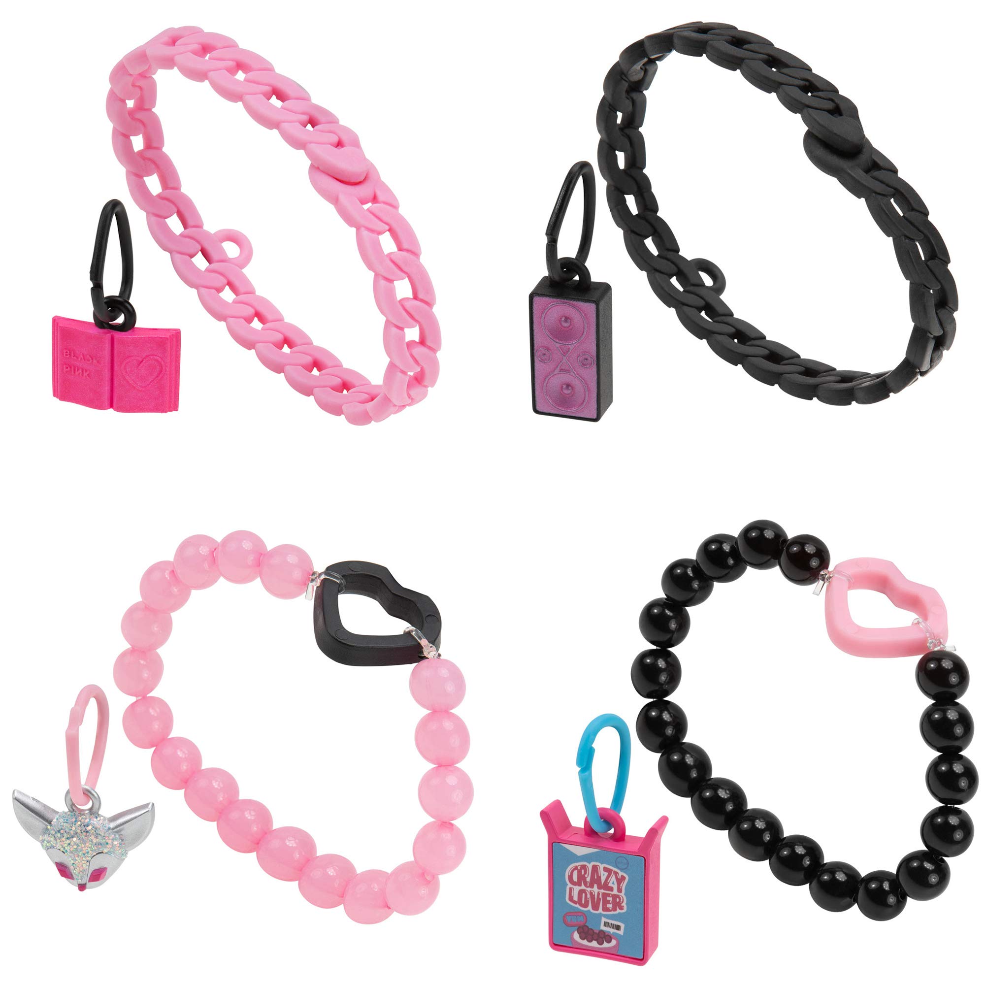 Blackpink Broken Heart Superstars, Mystery Box, Featuring 3” Lisa, Jennie, Jisoo or Rosé K-Pop Idol Doll, Including 3 Accessories, 1 Charm Bracelet, and 1 Charm