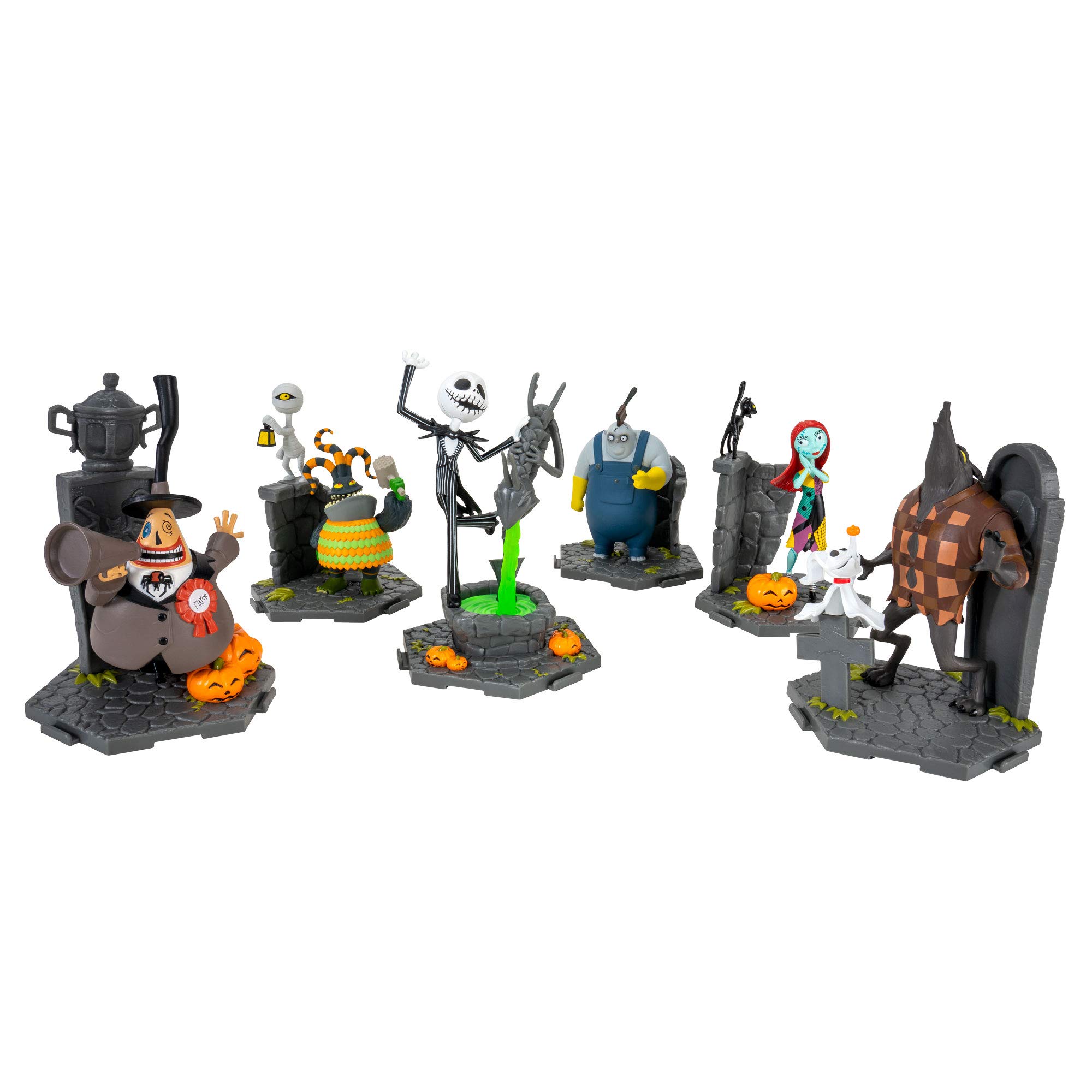 Zoteki Nightmare Before Christmas Series 1-4” Behemoth - Collect Them All: Fan Favorites Jack Skellington, Sally, Mayor, Zero & Wolfman, Harlequin Demon & Mummy Boy, Mystery Chase Variant