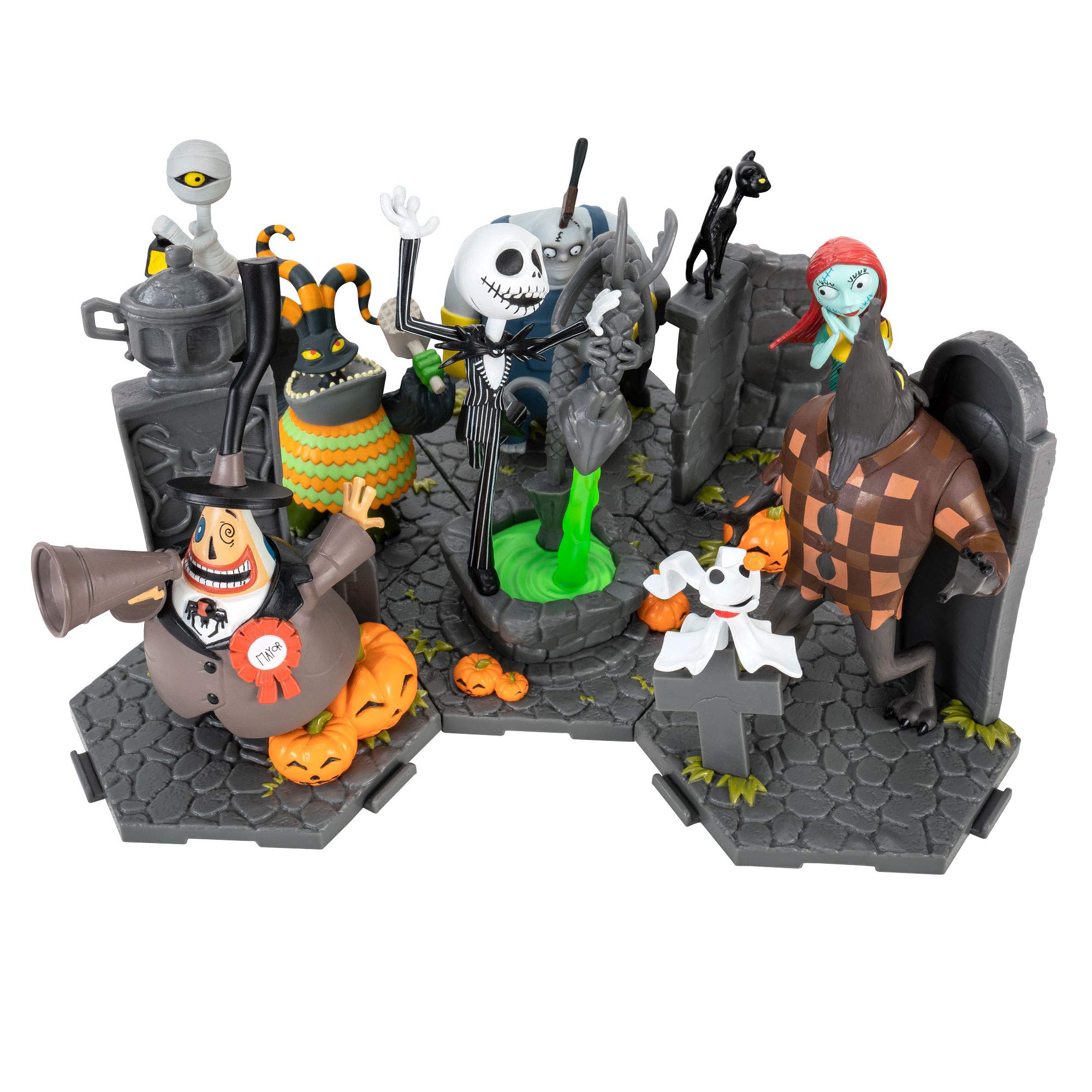 Zoteki Nightmare Before Christmas Series 1-4” Behemoth - Collect Them All: Fan Favorites Jack Skellington, Sally, Mayor, Zero & Wolfman, Harlequin Demon & Mummy Boy, Mystery Chase Variant