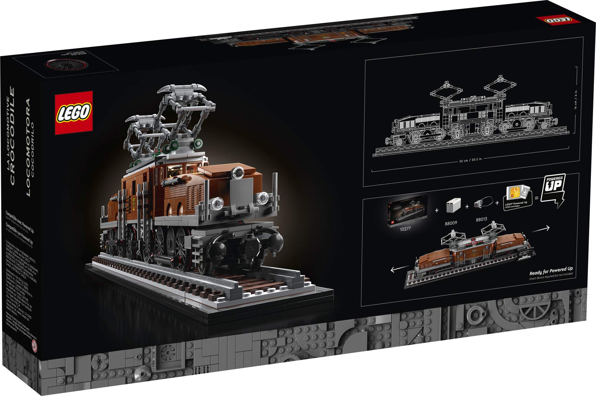 LEGO Crocodile Locomotive 10277 Building Kit; Recreate The Iconic Crocodile Locomotive with This Train Model; Makes a Great Gift Idea for Train Enthusiasts Lovers (1,271 Pieces)