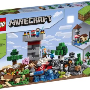 LEGO Minecraft The Crafting Box 3.0 21161 Minecraft Brick Construction Toy and Minifigures, Castle and Farm Building Set, Great Gift for Minecraft Players Aged 8 and up (564 Pieces)