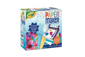 crayola paper maker, paper making diy craft kit, gift for kids, 7, 8, 9, 10