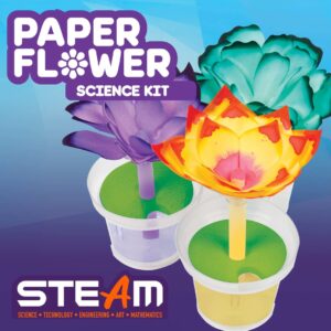 Crayola Paper Flower Science Kit, Color Changing Flowers, Gift for Kids Ages 7, 8, 9, 10