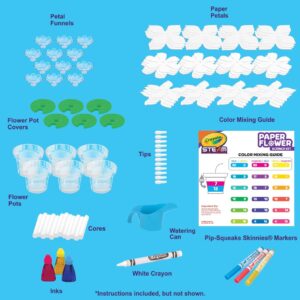 Crayola Paper Flower Science Kit, Color Changing Flowers, Gift for Kids Ages 7, 8, 9, 10