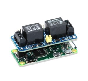 sb components zero relay 2 channel 5v relay shield for raspberry pi, relay hat expansion relay board for raspberry pi 4b/3b+/3b/2b/b+/a+/zero and zero w | power relay module for raspberry pi