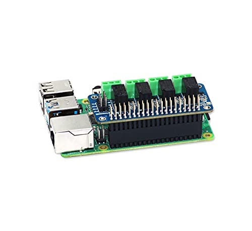 Relay 4 Zero 3V 4 Channel Relay Shield for Raspberry Pi, Relay HAT Expansion Relay Board for Raspberry Pi 4B/3B+/3B/2B/B+/A+/Zero and Zero W | Power Relay Module for Raspberry Pi