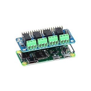 Relay 4 Zero 3V 4 Channel Relay Shield for Raspberry Pi, Relay HAT Expansion Relay Board for Raspberry Pi 4B/3B+/3B/2B/B+/A+/Zero and Zero W | Power Relay Module for Raspberry Pi