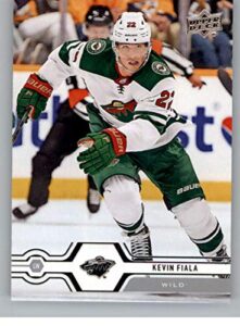 2019-20 upper deck hockey #379 kevin fiala minnesota wild official series two trading card from ud