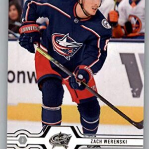 2019-20 Upper Deck Hockey #319 Zach Werenski Columbus Blue Jackets Official Series Two Trading Card From UD